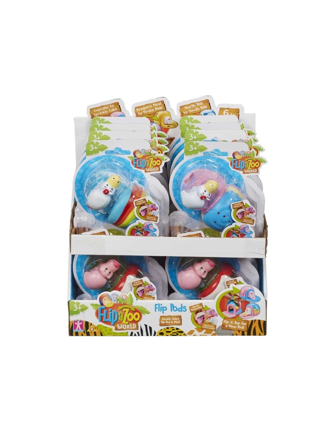 FLIPAZOO WORLD FLIP PODS - Juguetydiversion